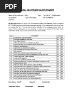 Adult Attachment Questionnaire (AAQ) | PDF | Wellness | Lifestyle