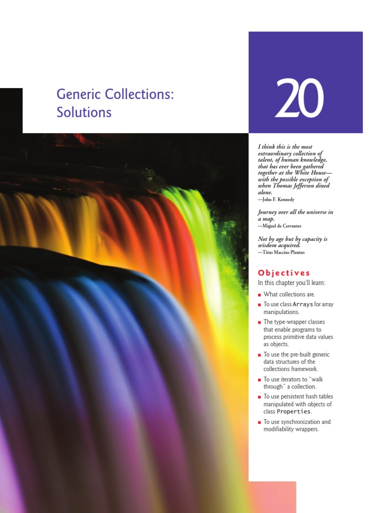 Generic Collections: Solutions: Objectives | PDF | Array Data Structure ...