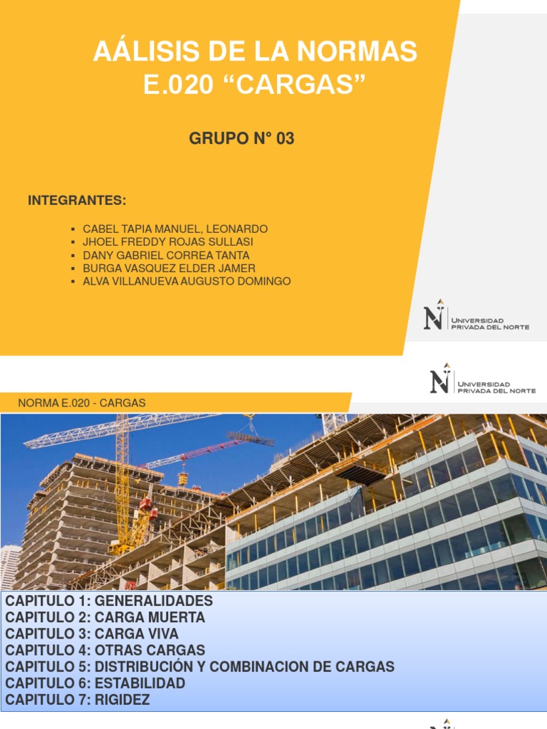 Trabajo - Analisis Norma - E020 | PDF | Hormigón | Tierra