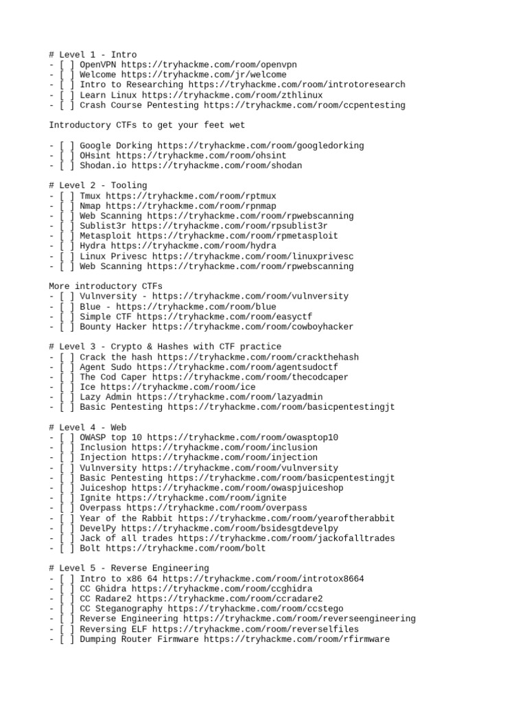 Try Hack Me | PDF | Penetration Test | Information Age