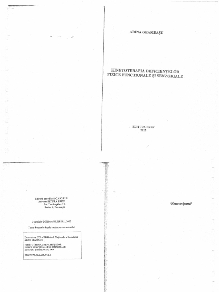 Manual Deficiente Fizice Si Senzoriale PDF | PDF