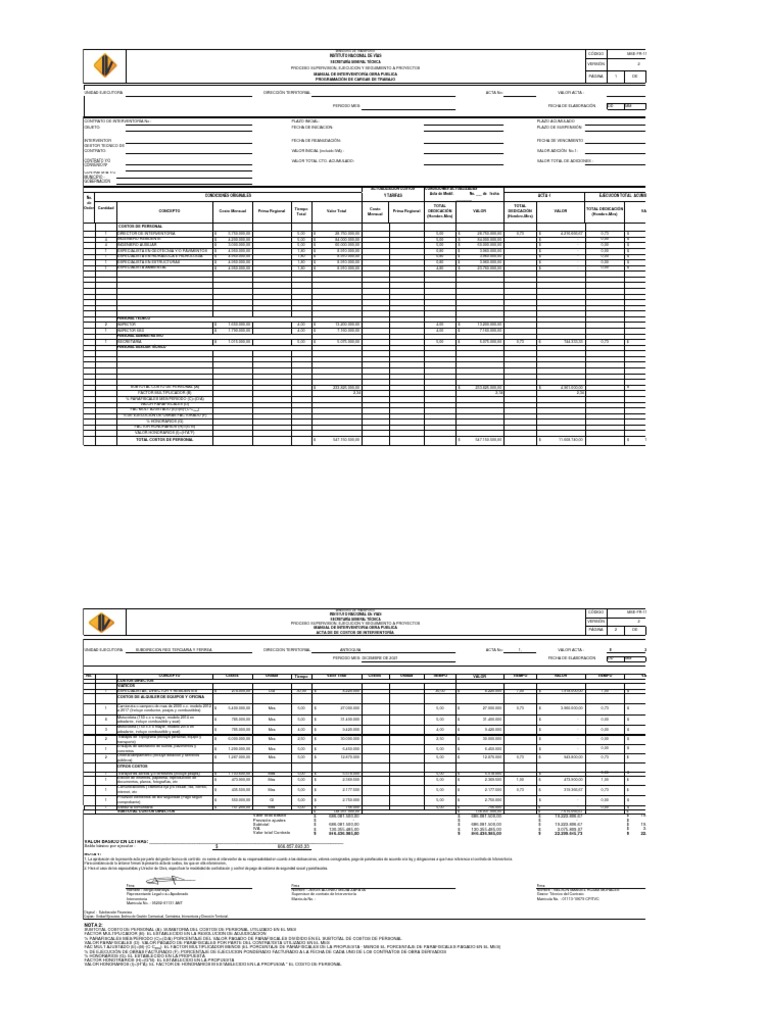 Mepi-Mn1-In-9-Fr-2 Plan Cargas o Reprog Plan Cargas | PDF