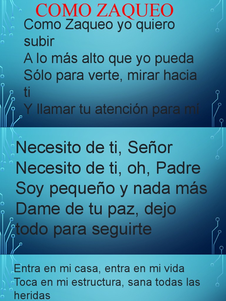 Como Zaqueo | PDF