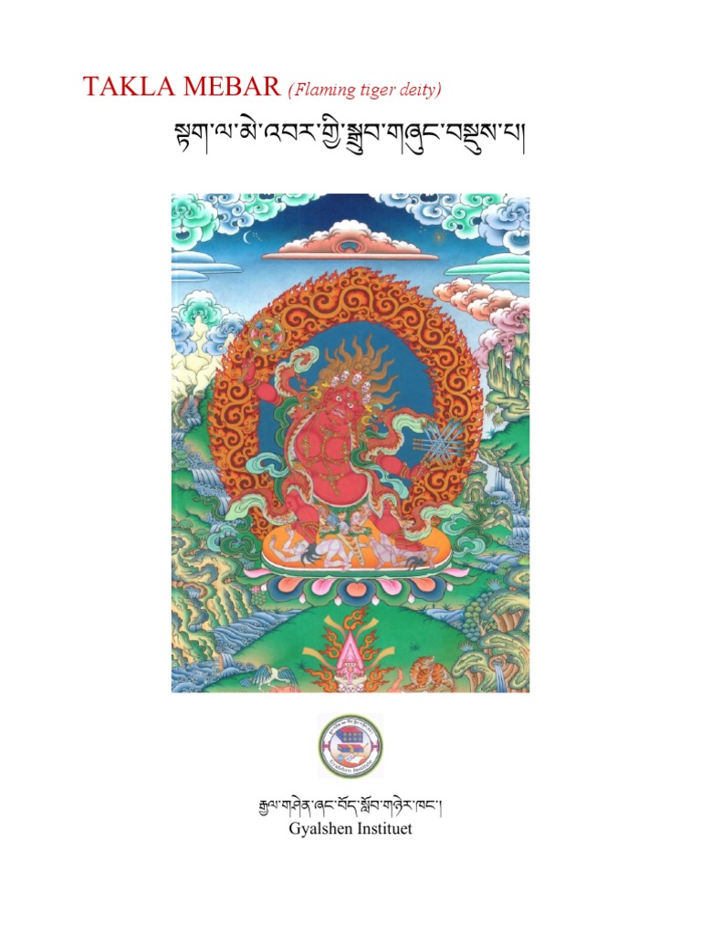 TAKLA MEBAR (Flaming Tiger Deity) - 3 5 6 8 | PDF