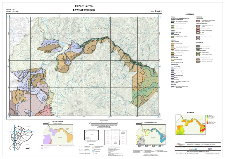 Mapa Geomorfológico de Papallacta | PDF | Naturaleza | Vulcanología