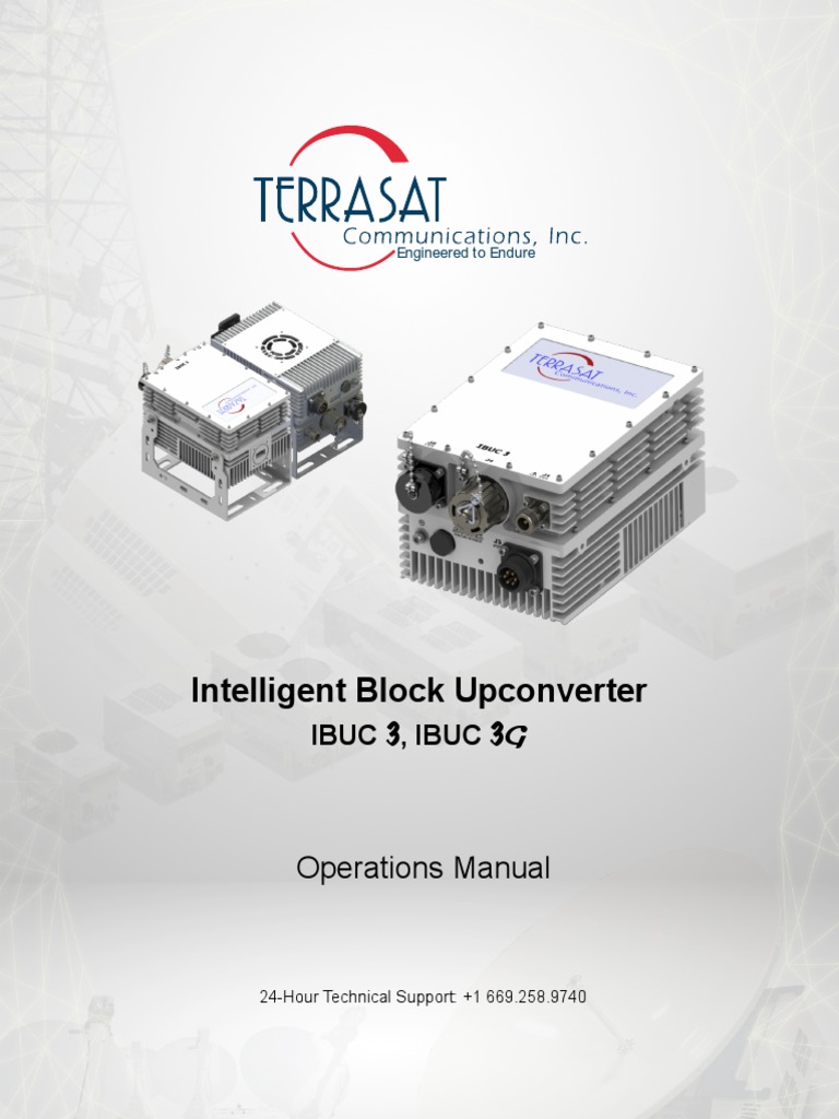 Terrasat Communications IBUC 3 - IBUC3G Operations Manual - RevB | PDF ...
