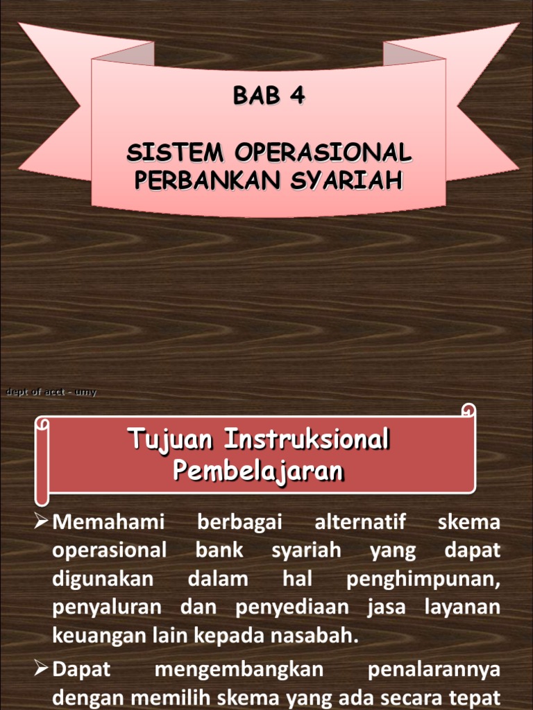 Sistem Operasional Bank Syariah | PDF