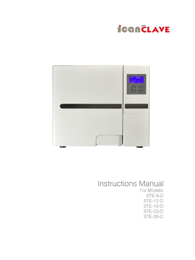 Manual Autoclav | PDF | Ac Power Plugs And Sockets | Usb Flash Drive