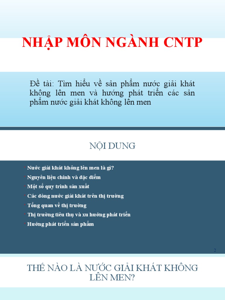 NHẬP MÔN NGÀNH CNTP | PDF