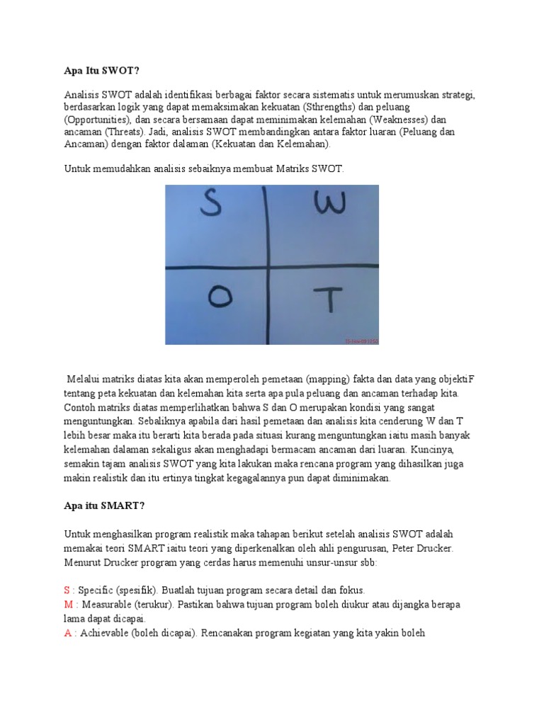 Apa Itu SWOT | PDF | Karier & Perkembangan