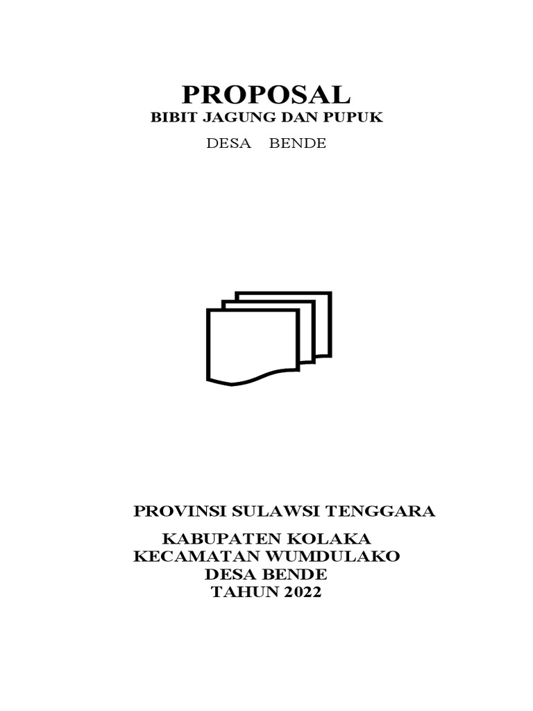 Proposal Bibit Jagung | PDF