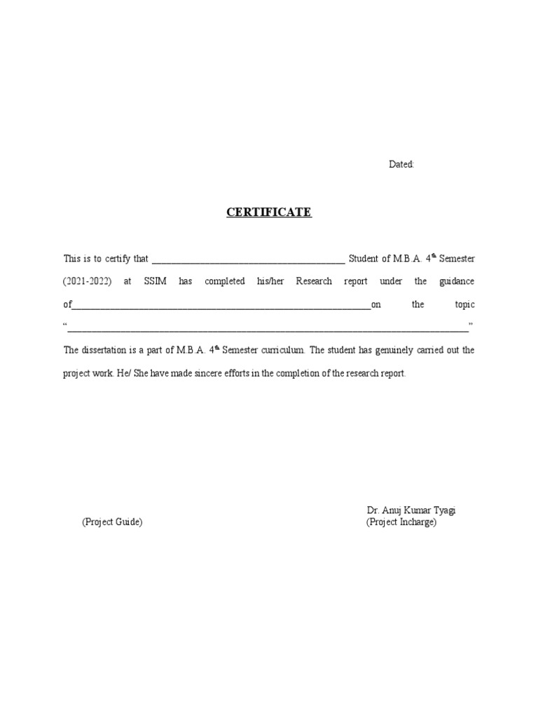 Certificate | PDF