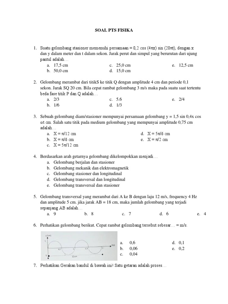 Soal PTS Fisika | PDF