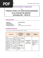 Guía - Foro de Debate y Argumentación 2021 | PDF | Evaluación | Aprendizaje