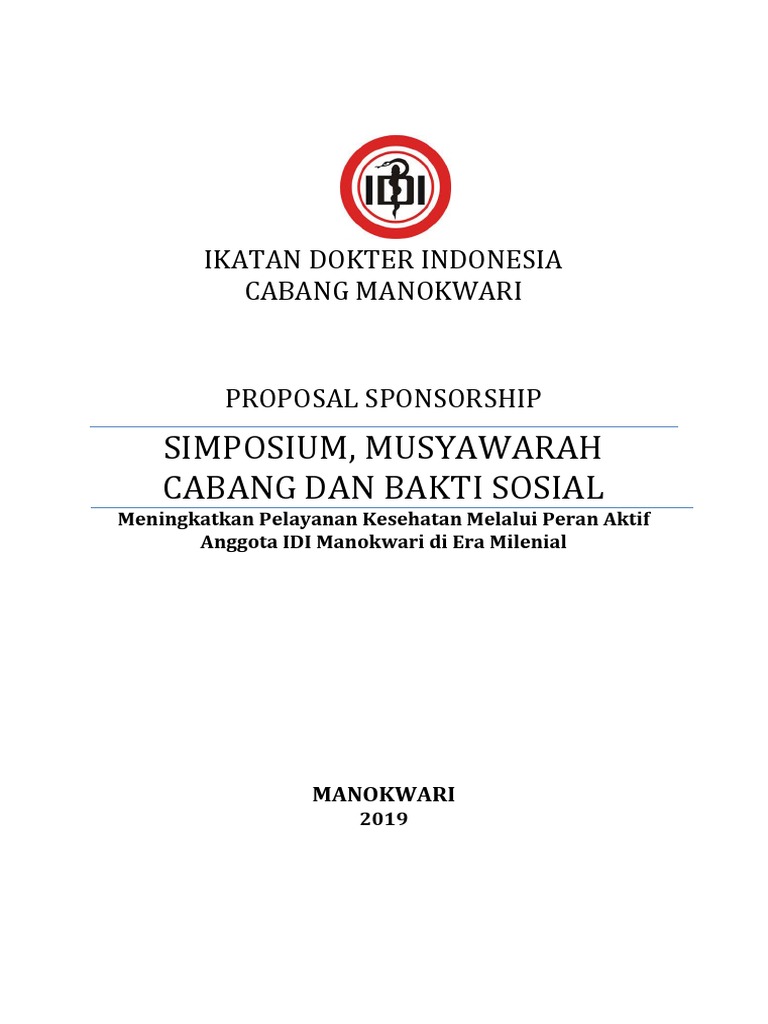 Proposal Muscab IDI Manokwari | PDF | Pengembangan Diri | Kesehatan ...
