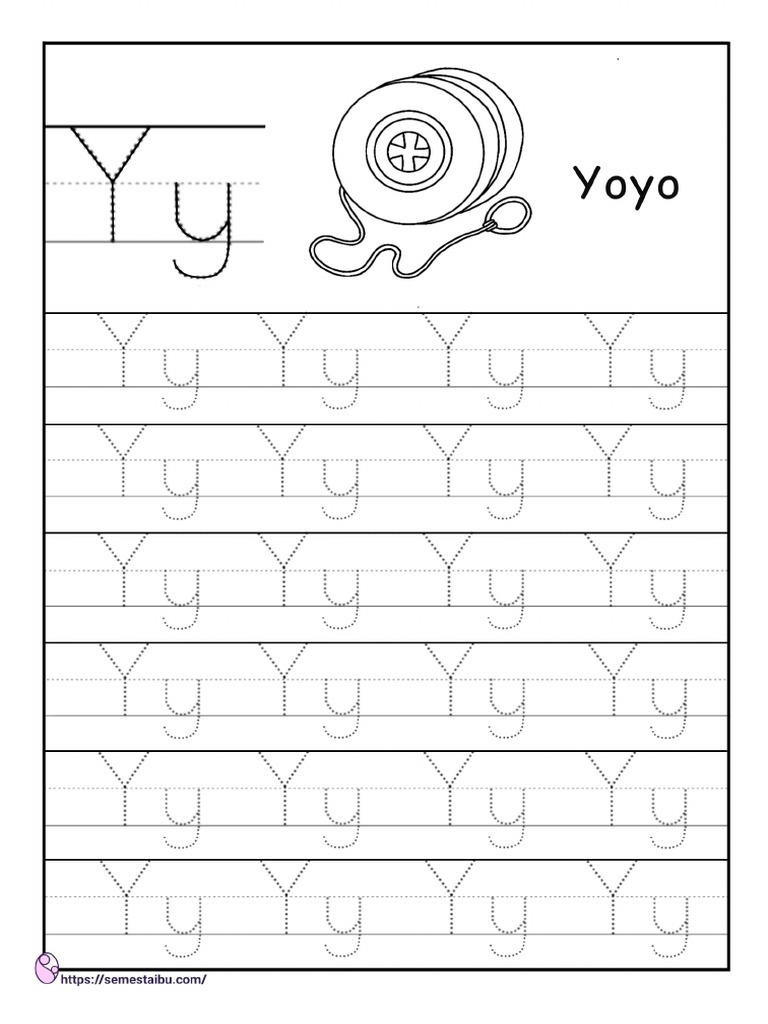 Menebalkan Huruf Abjad y | PDF