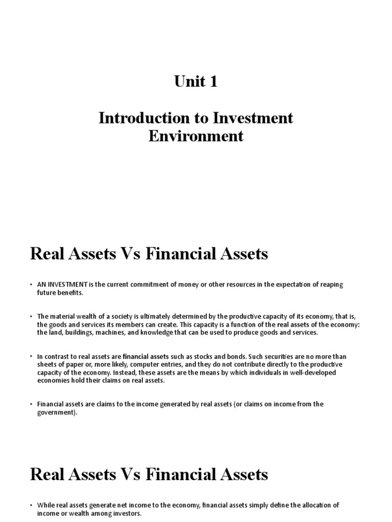 Unit 1 - IAPM | PDF | Investing | Stocks