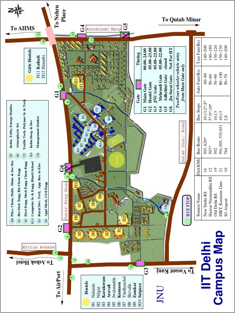 Iitd Campus Map | PDF