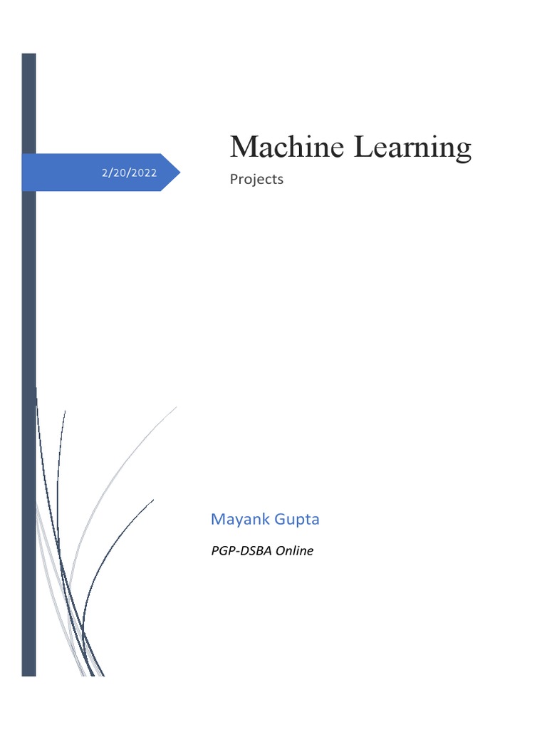 Machine Learning Project | PDF | Receiver Operating Characteristic | Statistical Classification