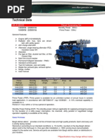 Cummins KTA19-G4 Genset Spec Sheet | PDF | Diesel Engine | Engines