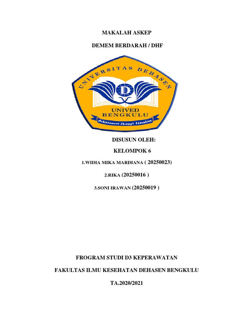 Makalah Askep DHF | PDF