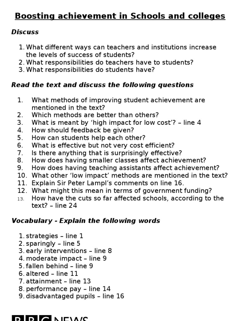 Boosting Achievement in Schools and Colleges | PDF | Tutor | Teachers