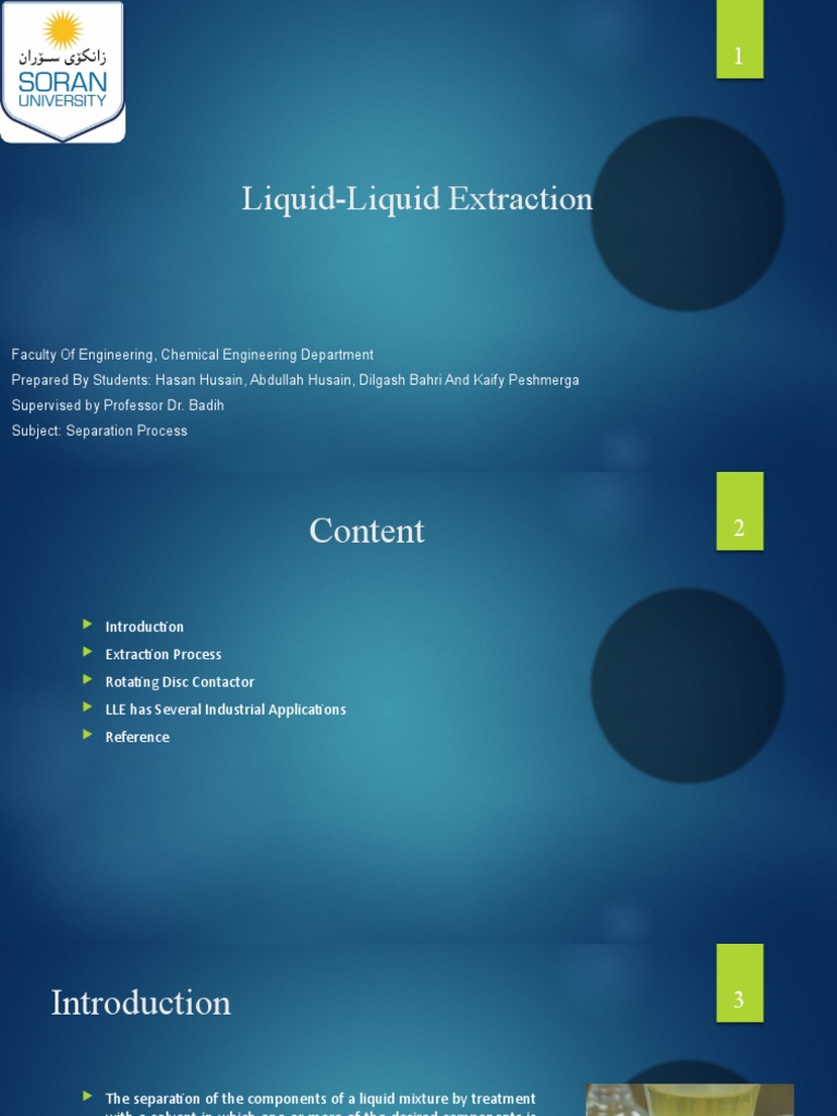 Liquid Liquid Extraction | PDF | Chemical Process Engineering ...