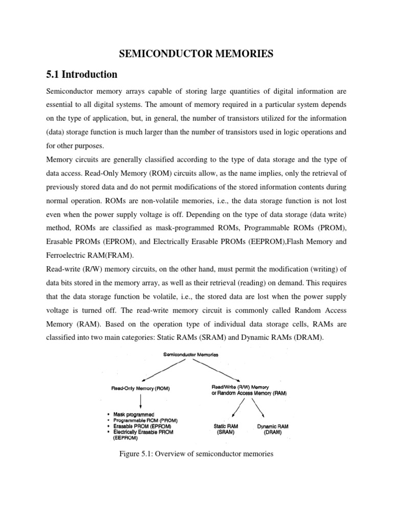 Module 5 Vlsi Design Notes Pdf Dynamic Random Access Memory 3502