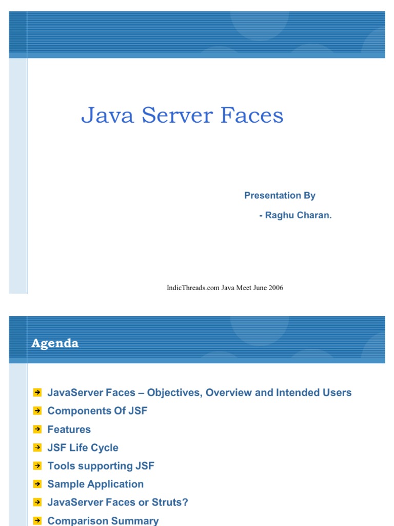Java Server Faces Jsf Presentation Pdf Java Server Faces