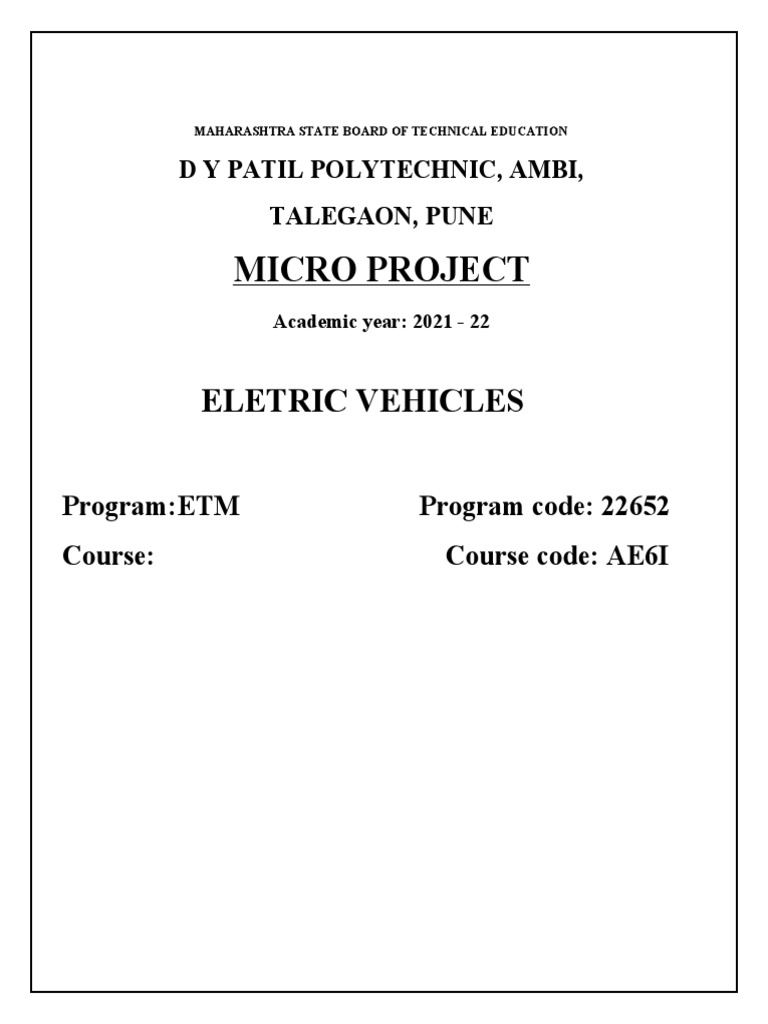 Etm Micro Project | Download Free PDF | Rechargeable Battery | Lithium Ion Battery
