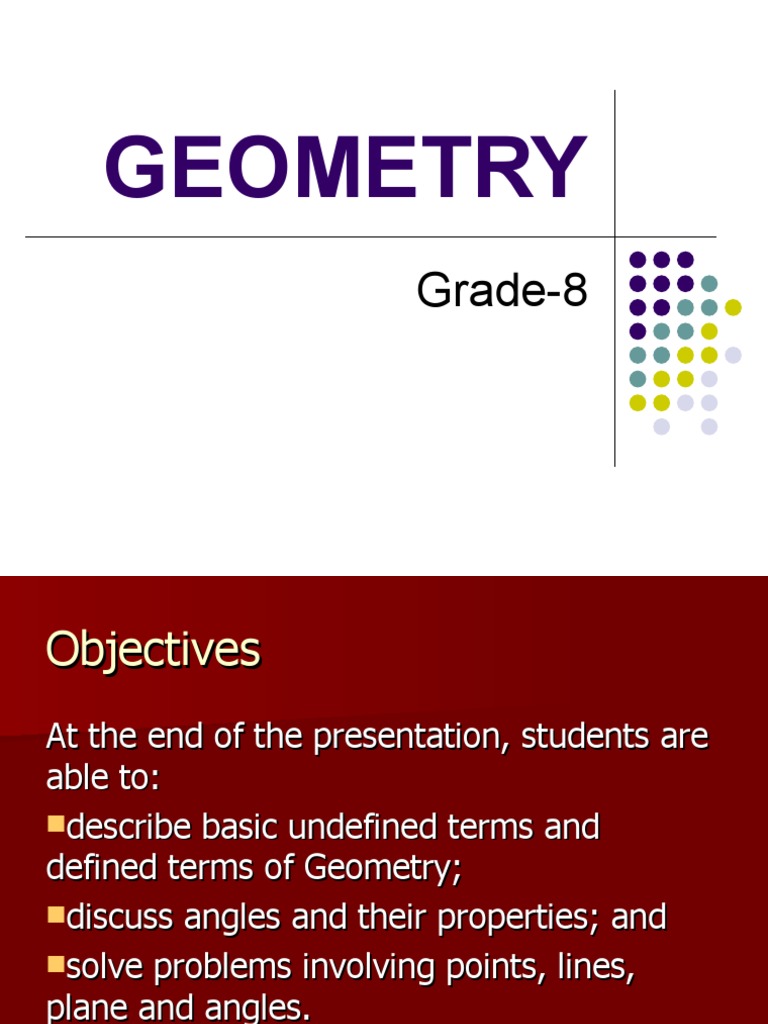 Intro To Geometry | PDF | Line (Geometry) | Angle
