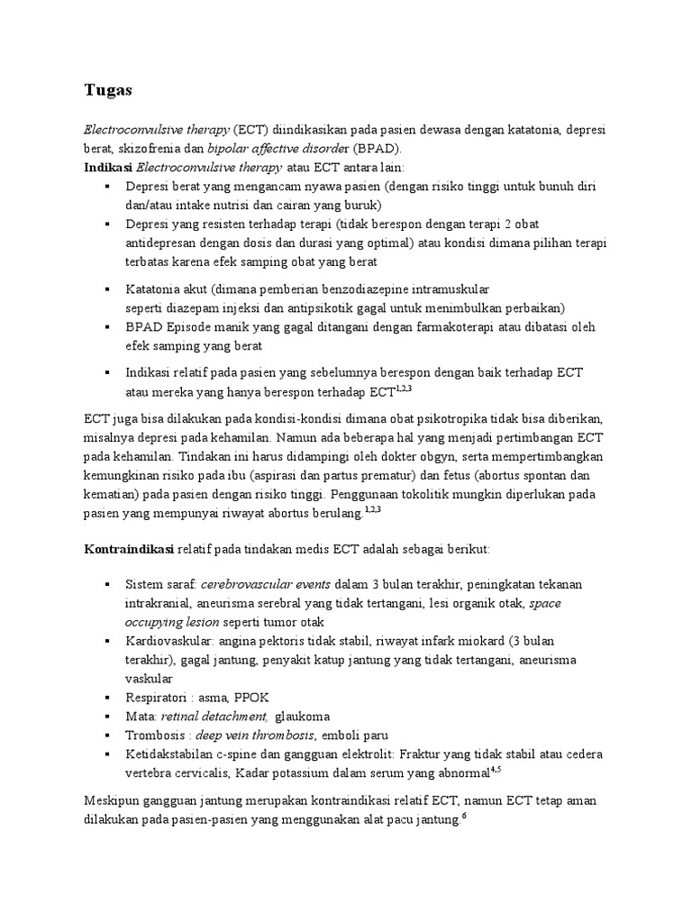 Electroconvulsive Therapy (ECT) | PDF