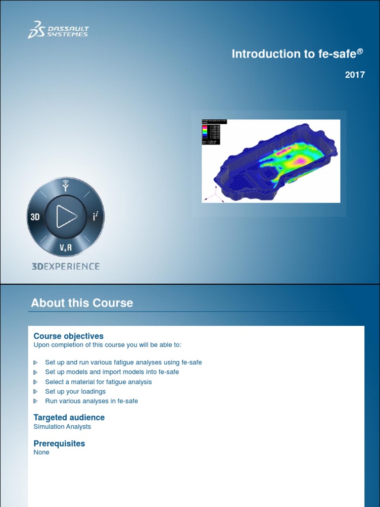 Introduction To Fe Safe | PDF | Fatigue (Material) | Applied And ...