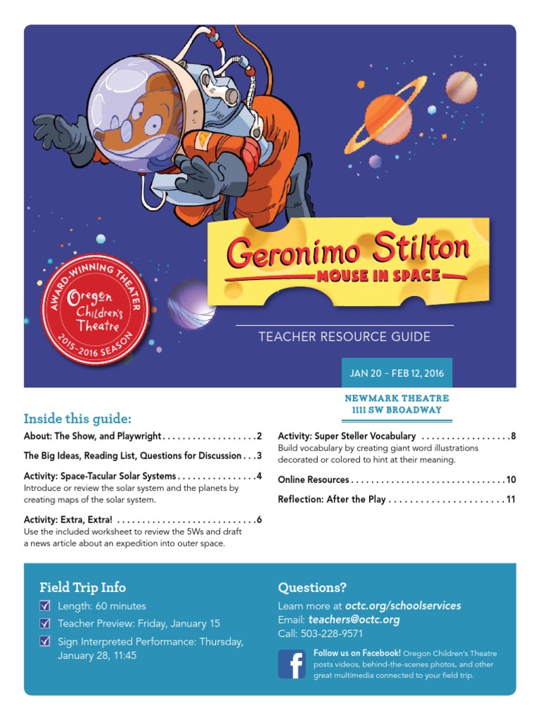 Geronimo Stilton Study Guide | Download Free PDF | Planets | Solar System