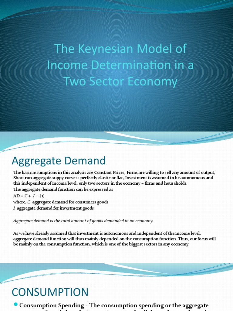 The Keynesian Model Two Sector | PDF | Economic Equilibrium | Aggregate ...