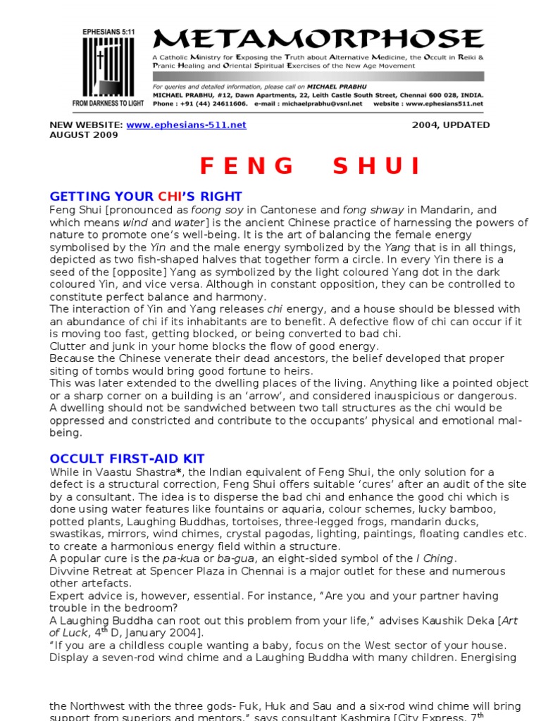 Feng Shui Geomancy Pdf Qi New Age