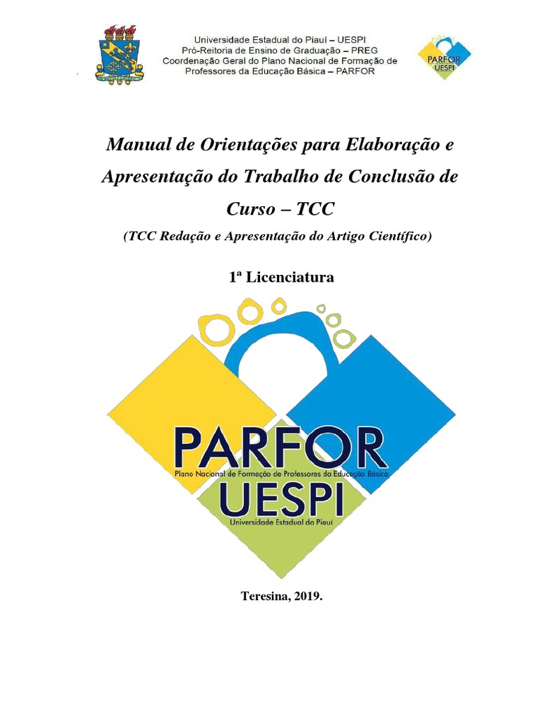 Manual Tcc 2019 Pdf Pedagogia Science