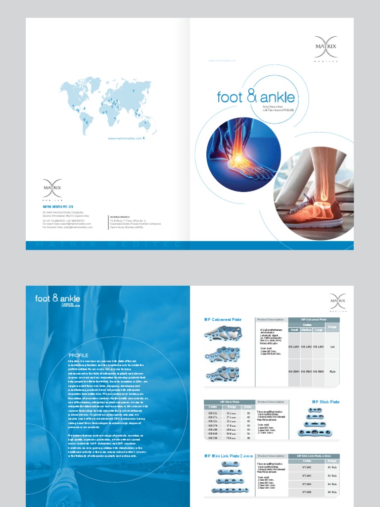MATRIX Meditec Foot & Ankle | PDF | Ankle | Limbs (Anatomy)
