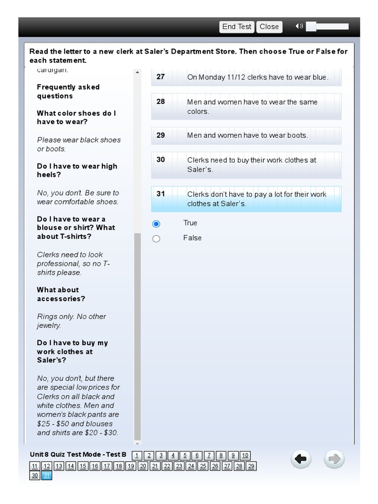 Clerk Dress Code FAQs at Saler’s | PDF
