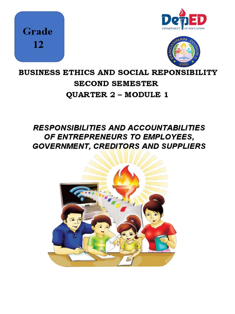 Grade 12: Business Ethics and Social Reponsibility Second Semester ...