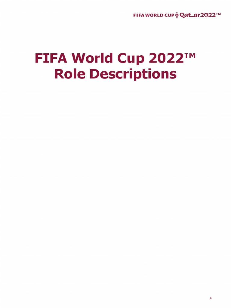 Roles Voluntariado Fifa | PDF | Accessibility | Information And ...