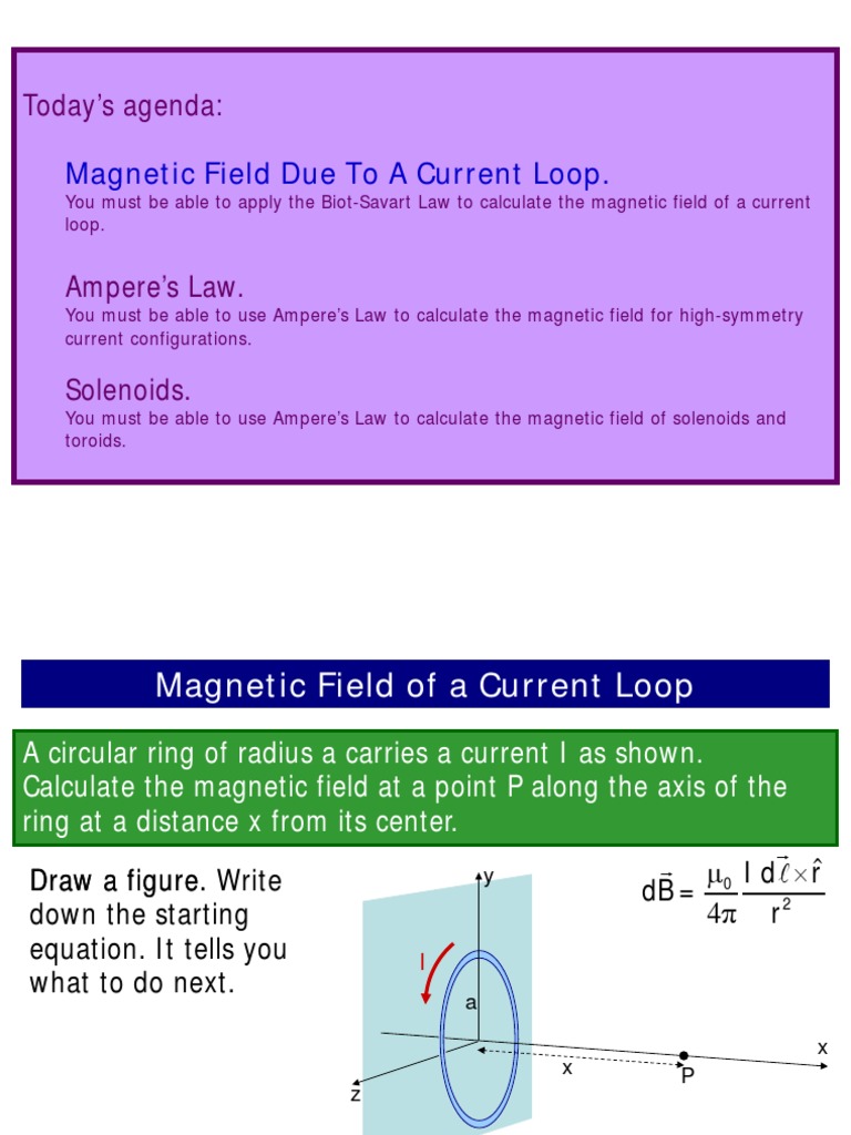 Calculating Magnetic Fields Using Biot-Savart Law and Ampere's Law: A ...
