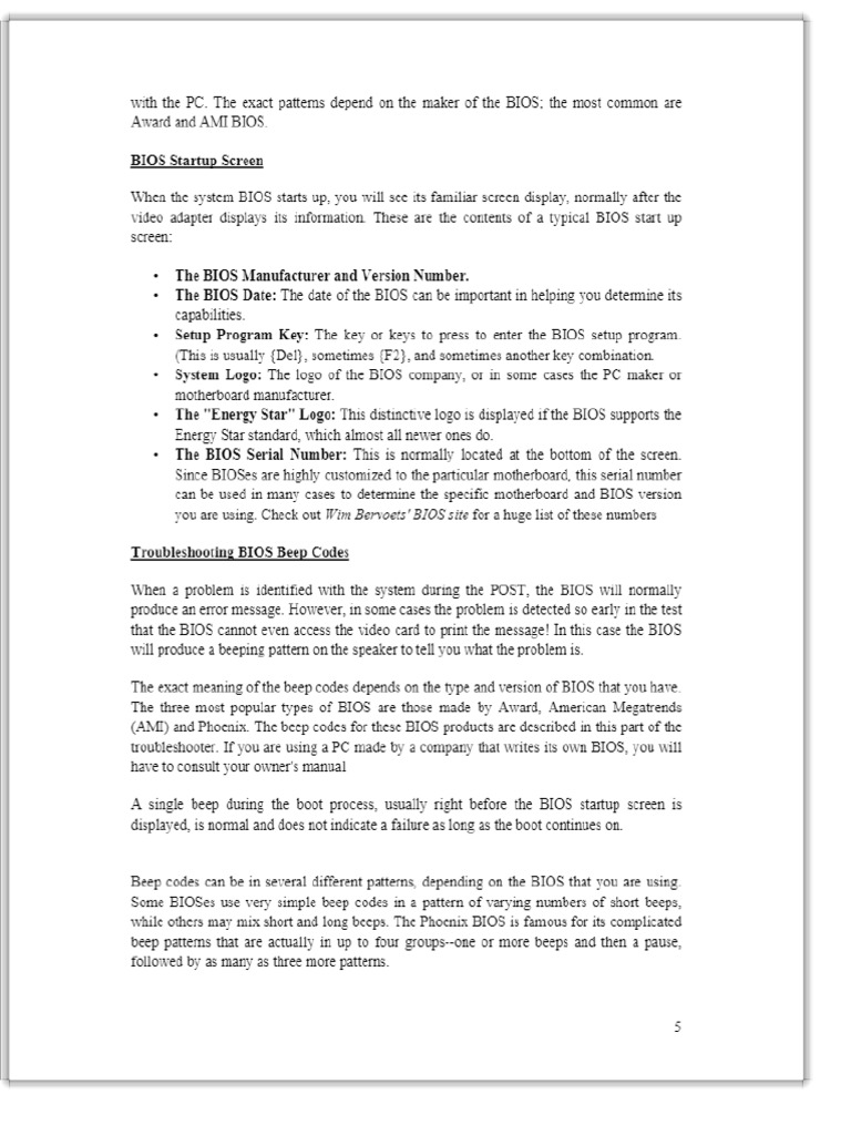 Computer Hardware II - Part 1 | PDF