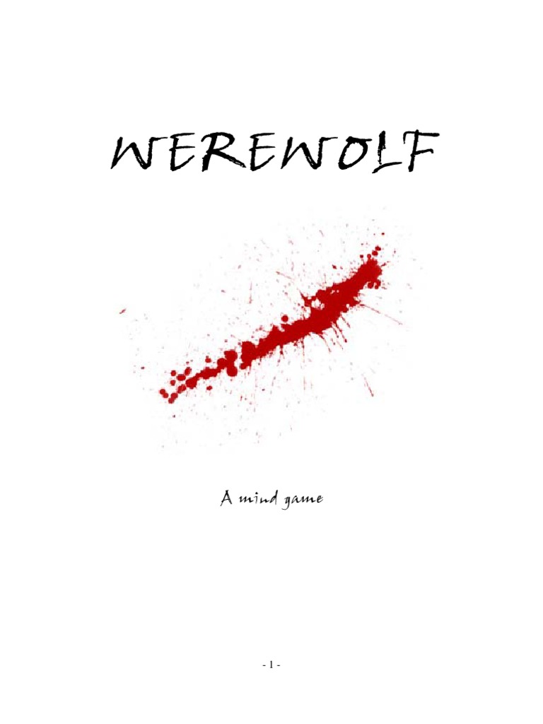 Werewolf Game Instructions and Script | PDF | Werewolves | Ghosts