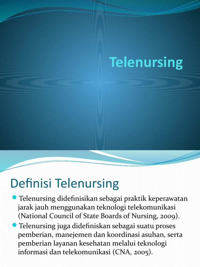 Telenursing | PDF | Sains & Matematika