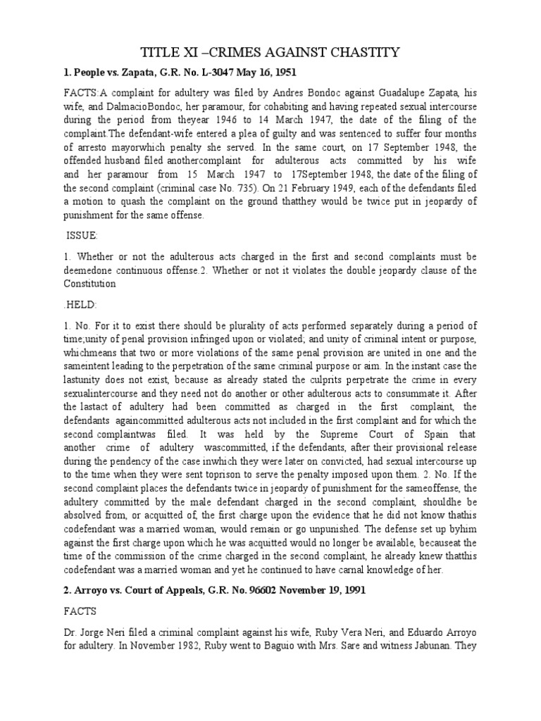 11 Title 11 Complete | PDF | Rape | Adultery