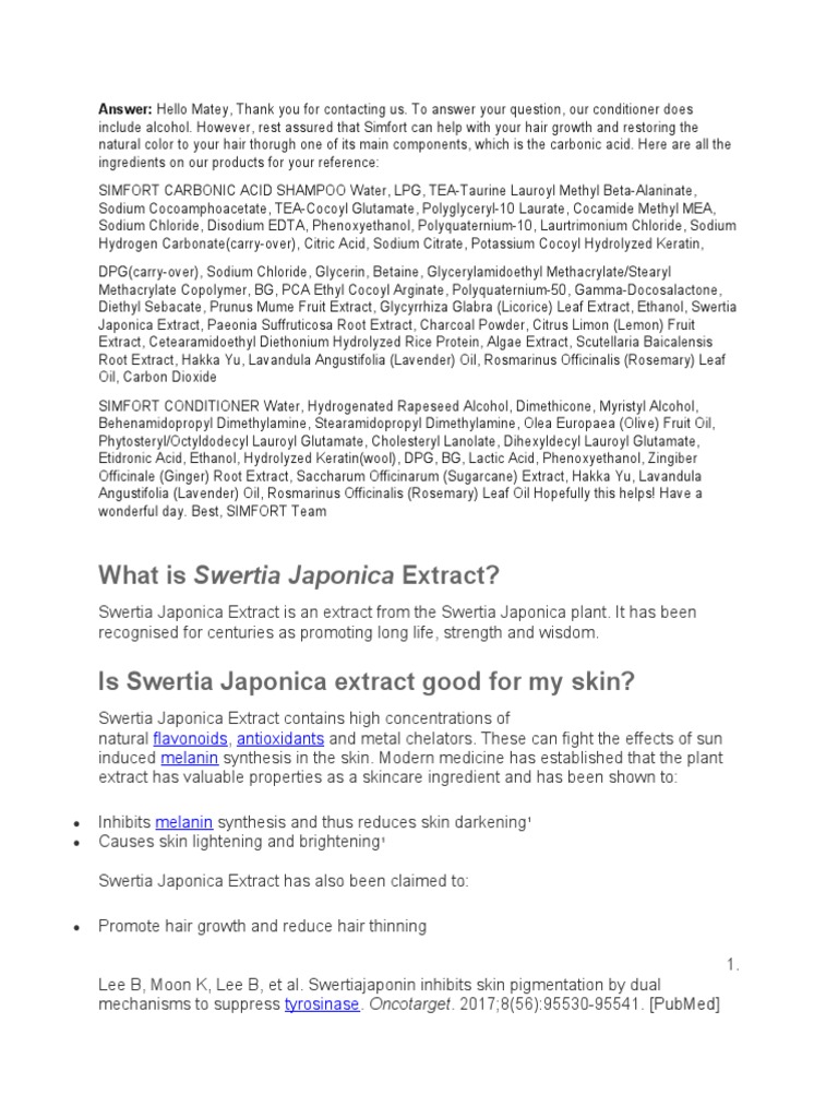 What Is Swertia Japonica Extract? | PDF | Nutrients | Algae
