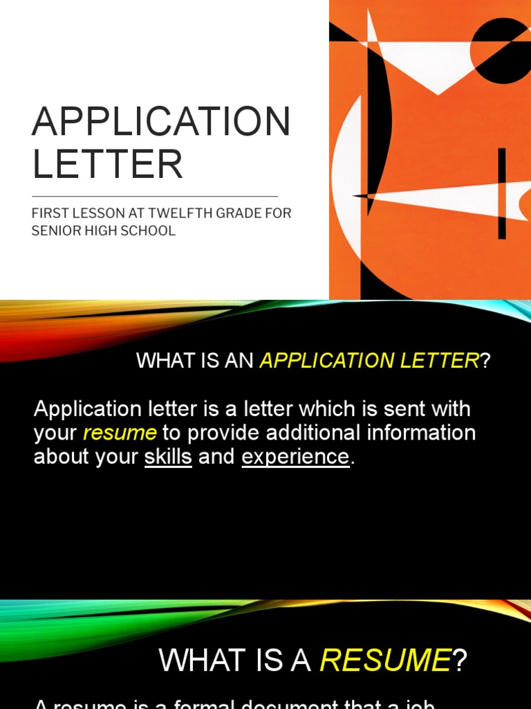 Application Letter Guide for Students | PDF | Career & Growth | Business