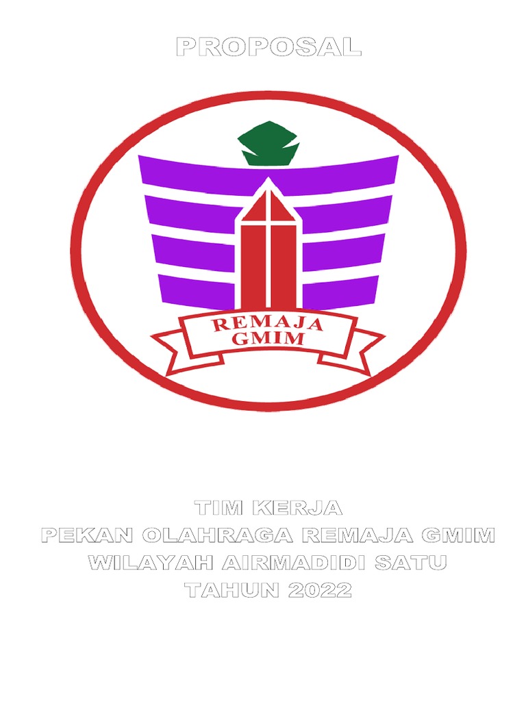 Proposal POR GMIM Wilayah Airmadidi Satu 2022 | PDF