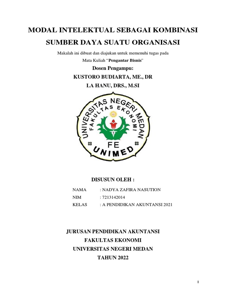 Makalah Modal Intelektual | PDF